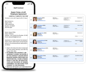 Streamlined Staff Application Form with Campminder
